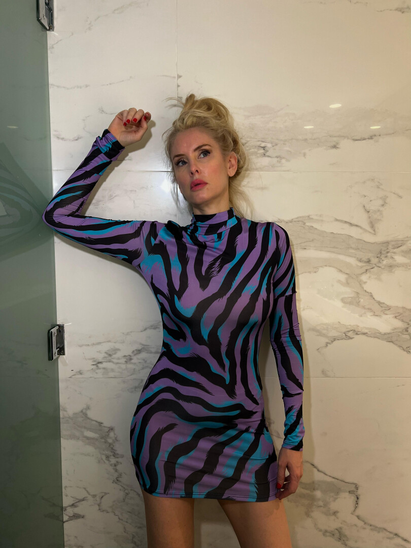 COSMIC VIOLET DRESS | Maniacca